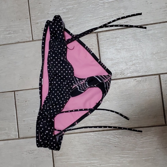 Target | Swim | Target Pink And Black Stripes With Polkadot Flip Medium ...
